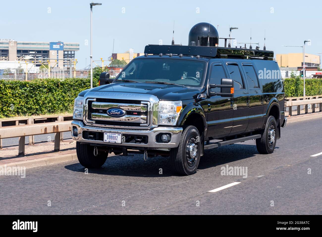 Ford F-350 Super Duty Roadrunner satellite communications vehicle in ...