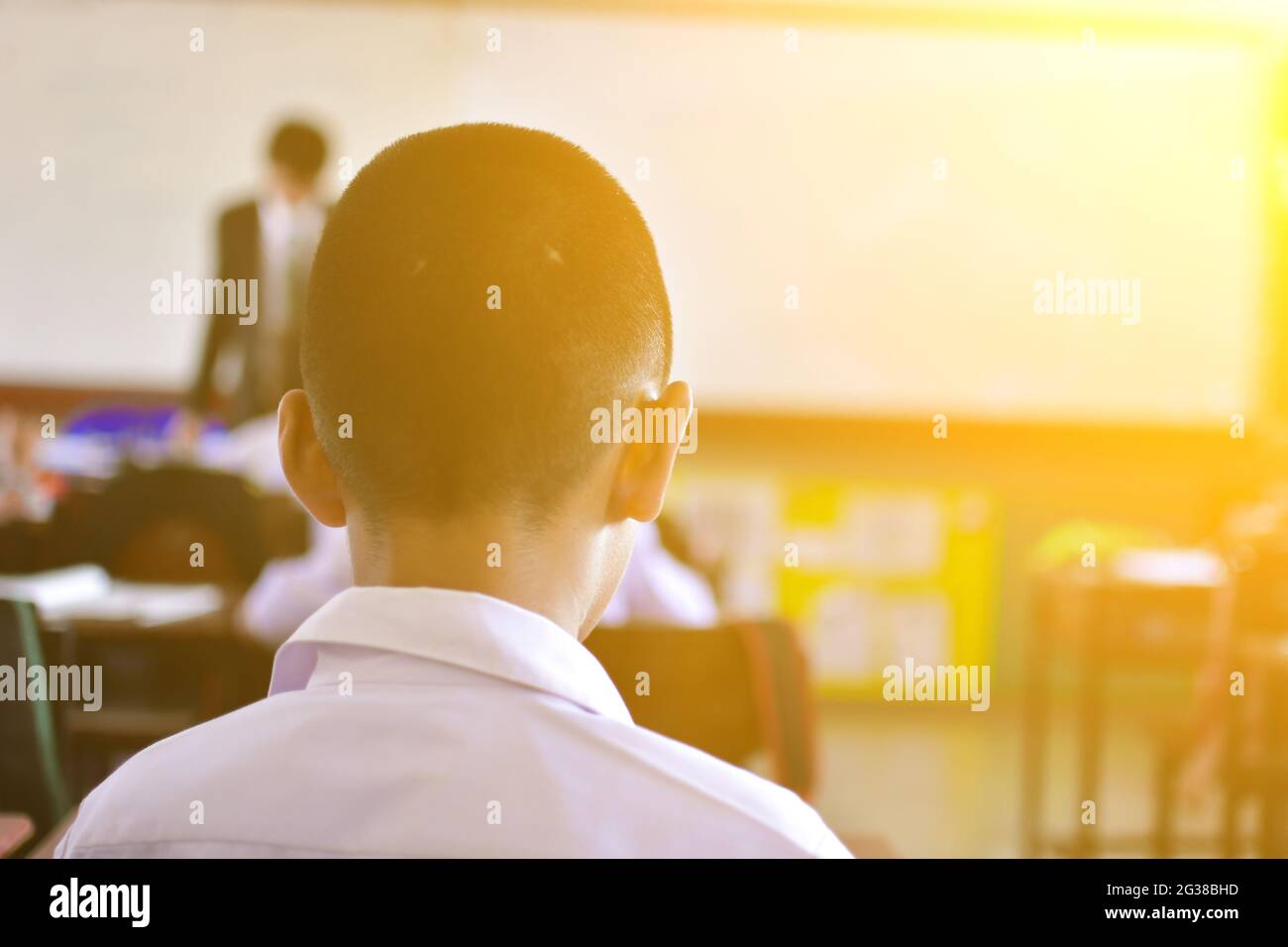 Student Asian child in the classroom in Thailand Stock Photo - Alamy
