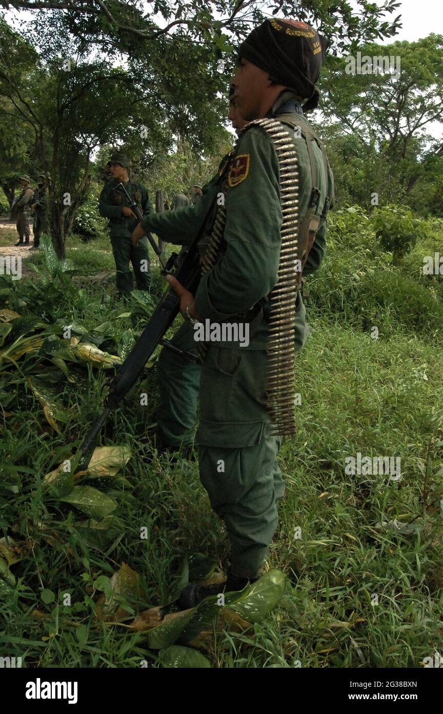 Military operations of the Venezuelan army to fight with the Colombian ...