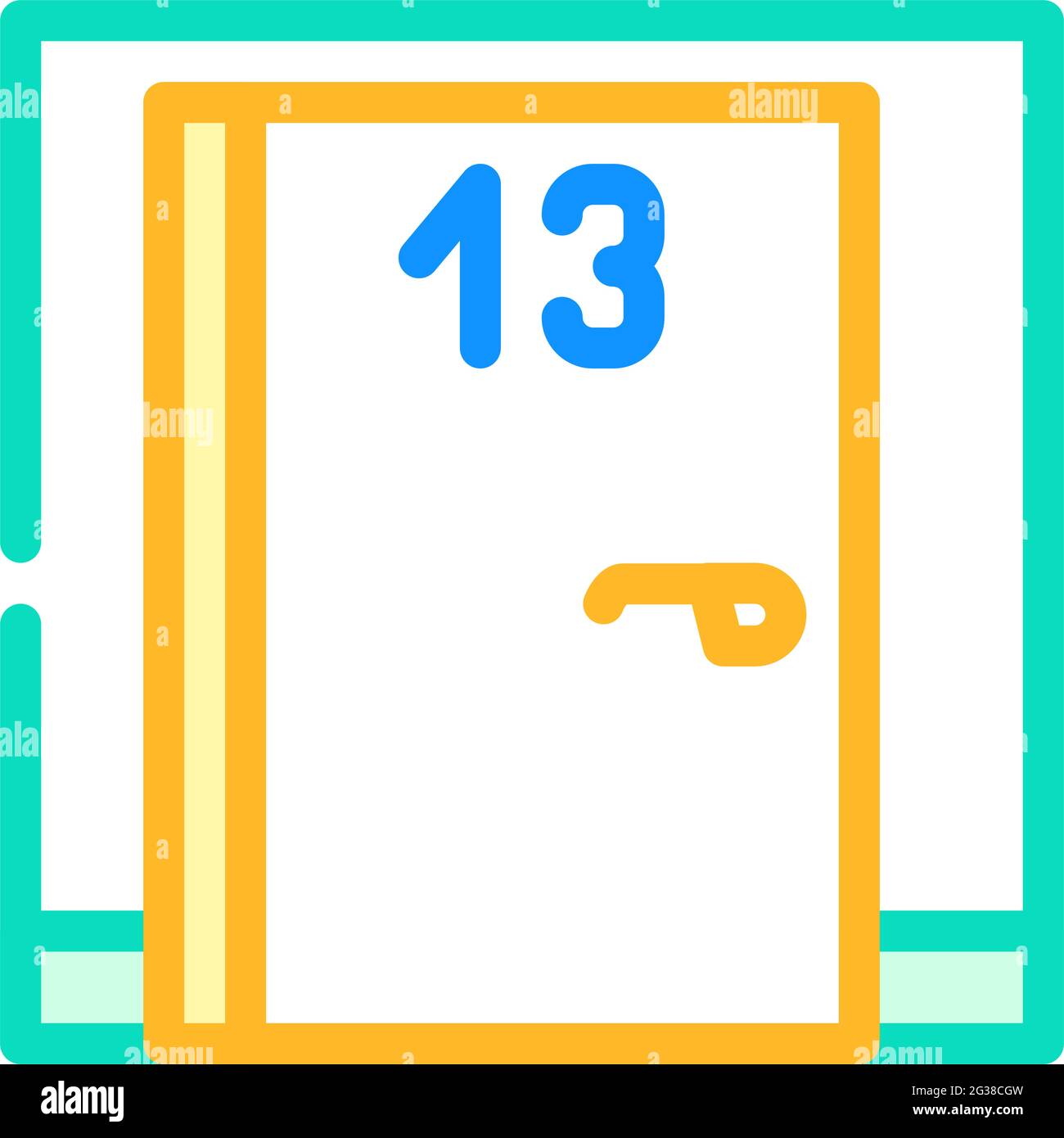 numbers fear color icon vector illustration Stock Vector Image & Art ...