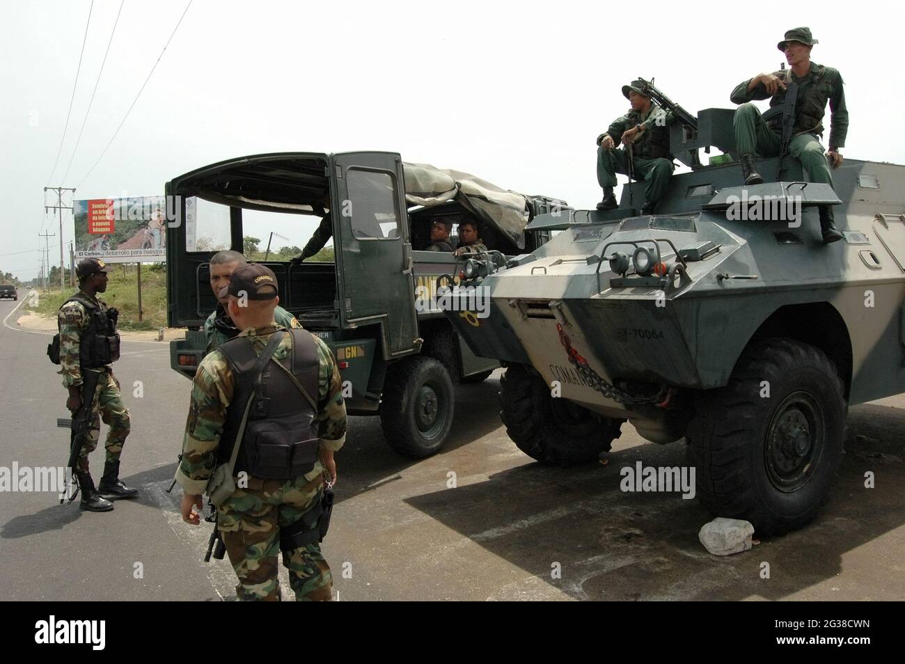 Military operations of the Venezuelan army to fight with the Colombian ...