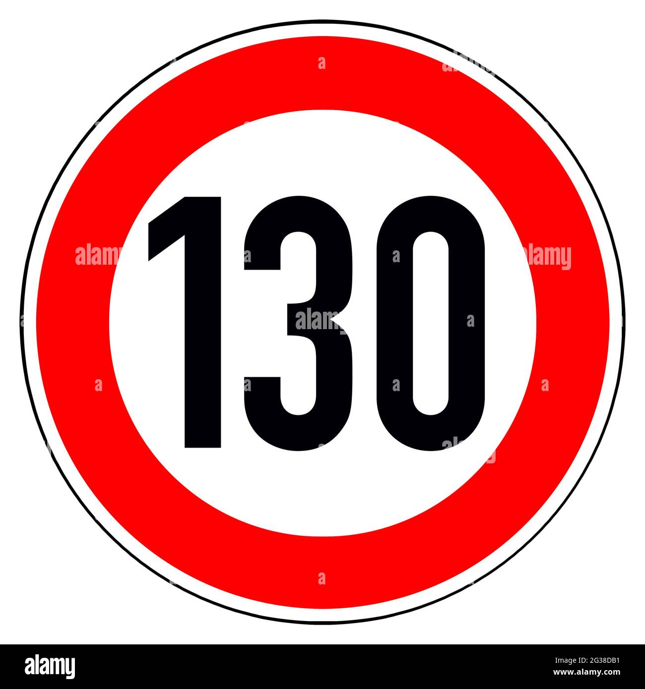 Autobahn Speed Limit Sign