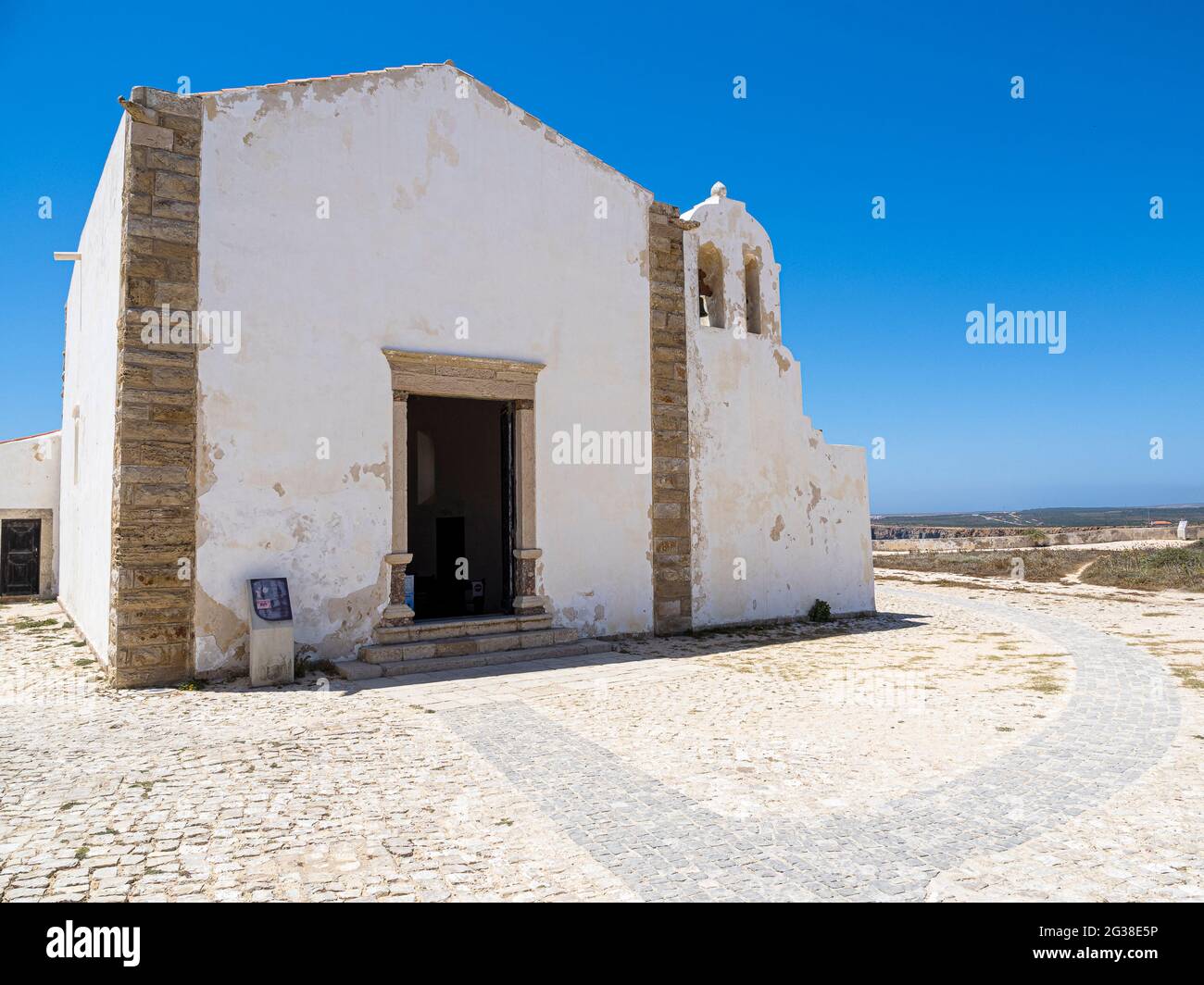 The fort of Henry the Navigator in Sagres in the Algarve region of ...