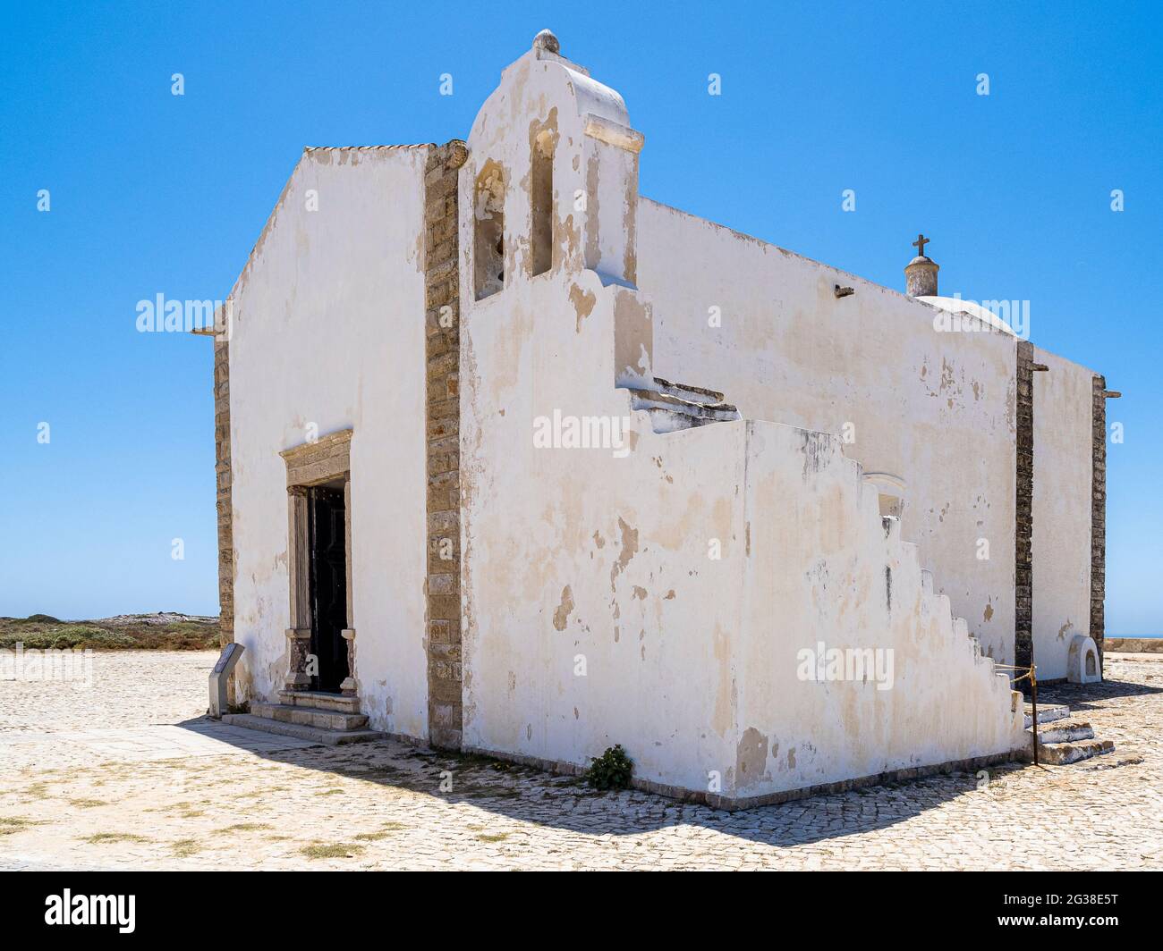 The fort of Henry the Navigator in Sagres in the Algarve region of ...