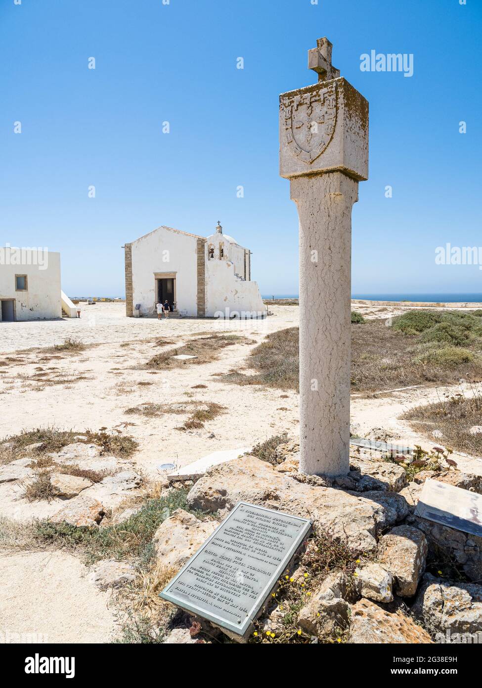 The fort of Henry the Navigator in Sagres in the Algarve region of ...