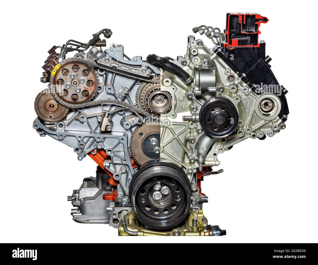 V8 Internal Combustion Engine Diagram