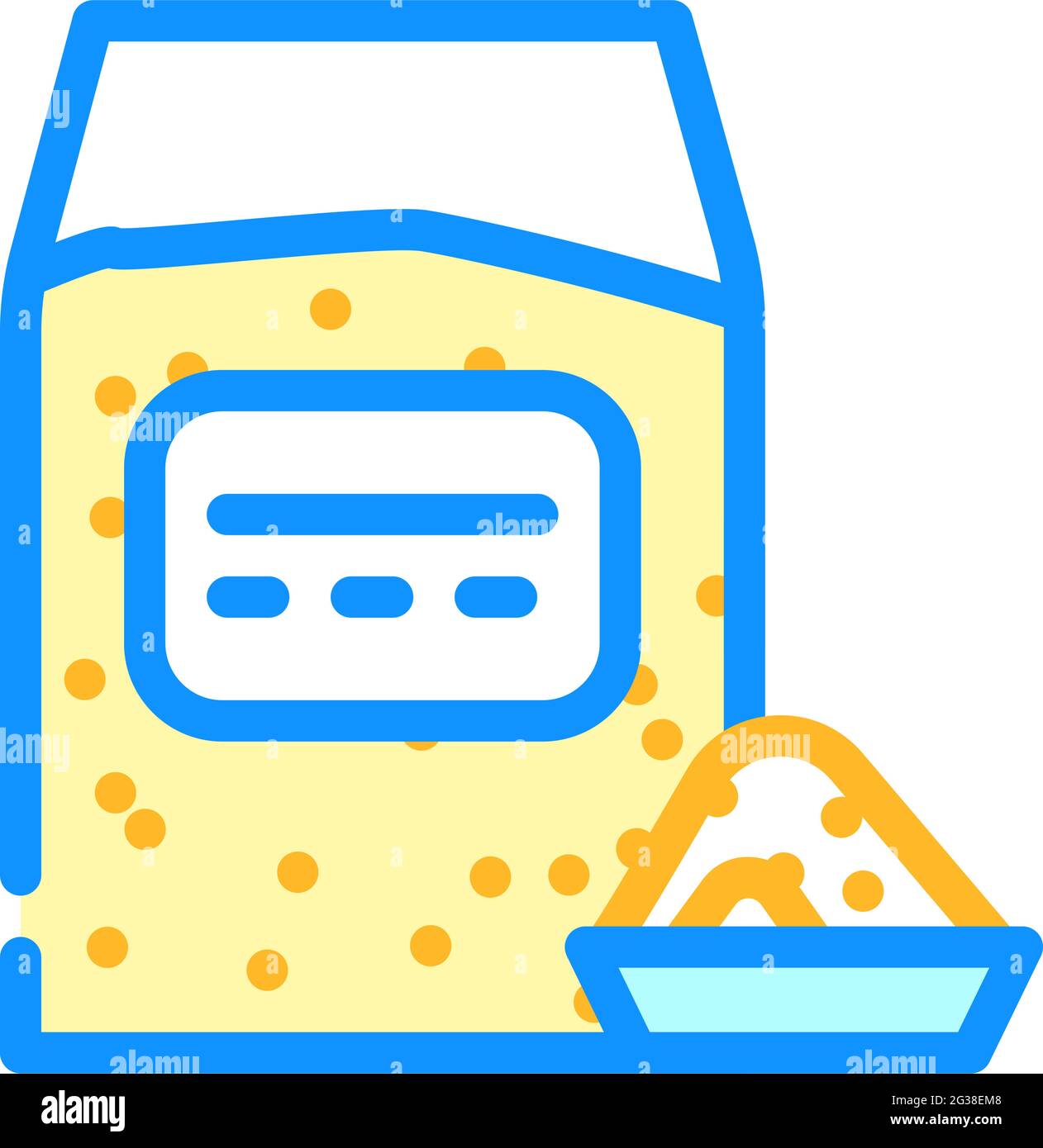 millet gluten free color icon vector illustration Stock Vector Image ...