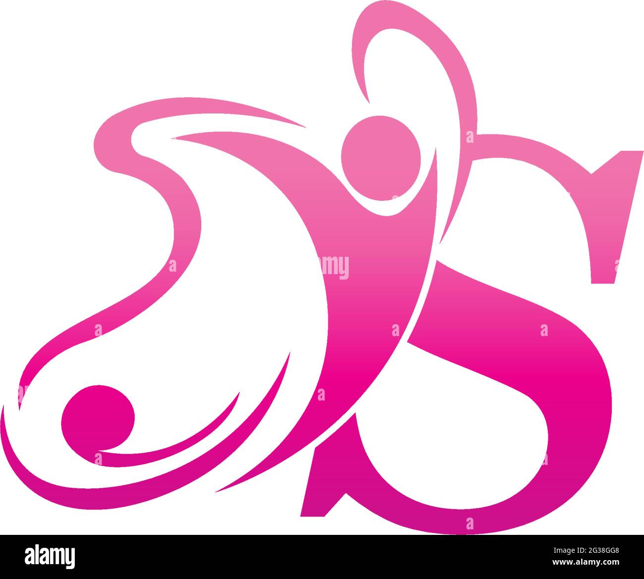 Letter S butterfly and success human icon logo design illustration ...