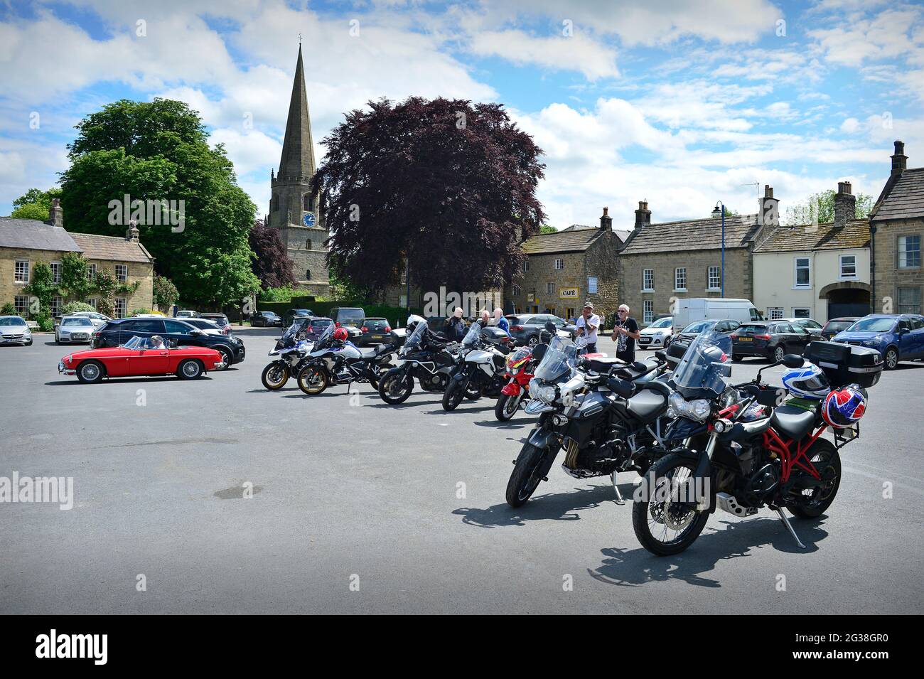 Masham Market Place North Yorkshire England UK Stock Photo - Alamy
