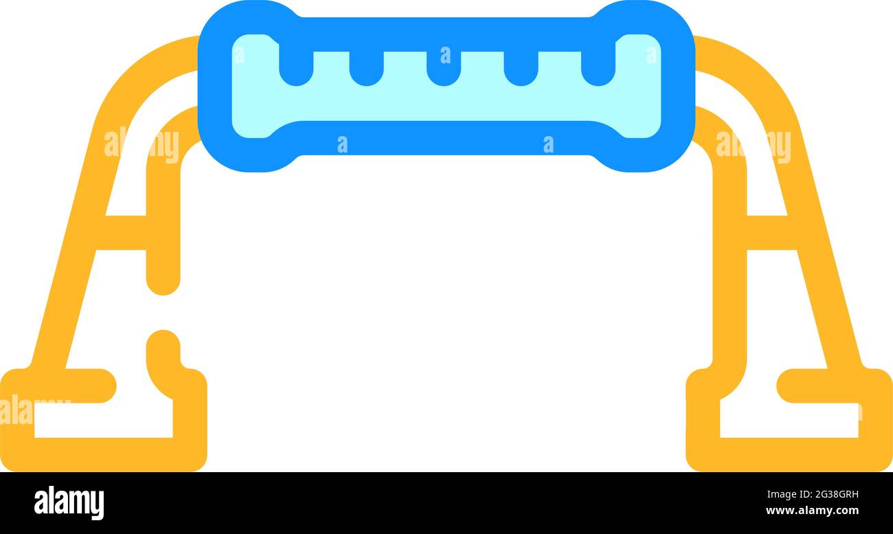 push-ups gym equipment color icon vector illustration Stock Vector ...