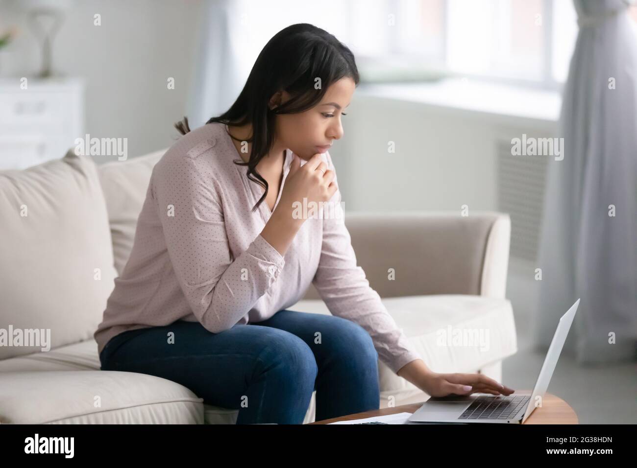 African american employee using laptop hi-res stock photography and ...