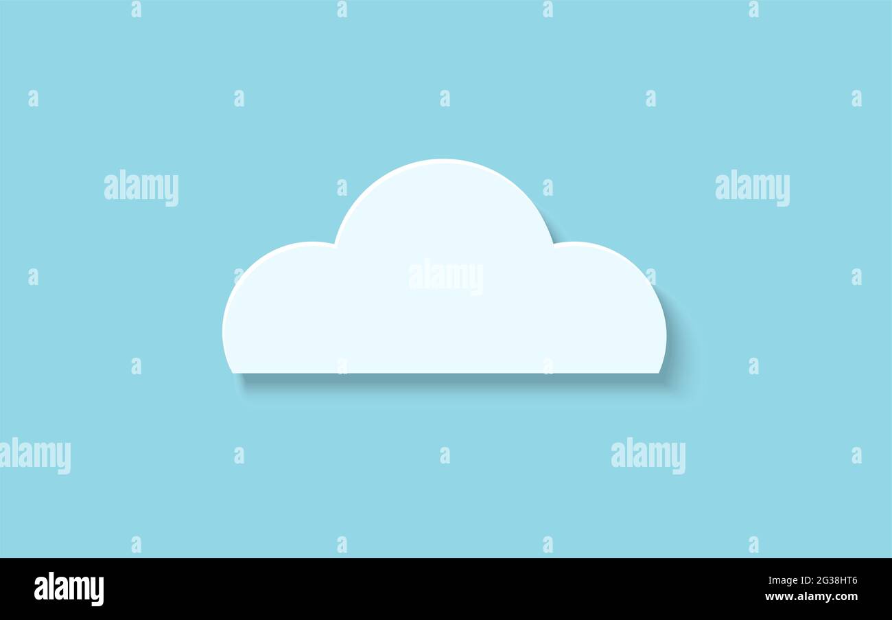 Cloud in a minimal style Stock Vector Image & Art - Alamy