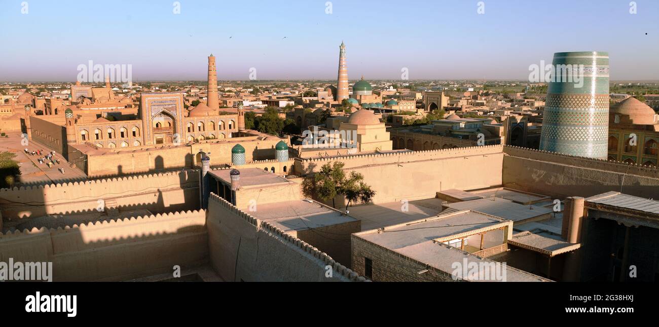 Evening view of Khiva (Chiva, Heva, Xiva, Chiwa, Khiveh) - Xorazm ...