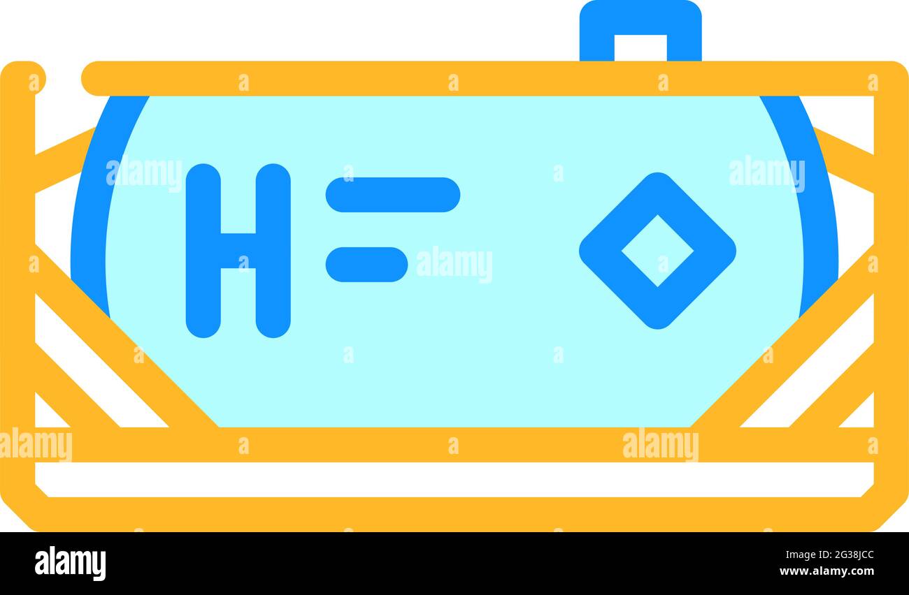 transport tank hydrogen color icon vector illustration Stock Vector ...