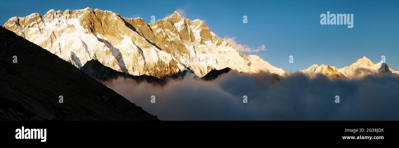 Nuptse ridge everest hi-res stock photography and images - Alamy