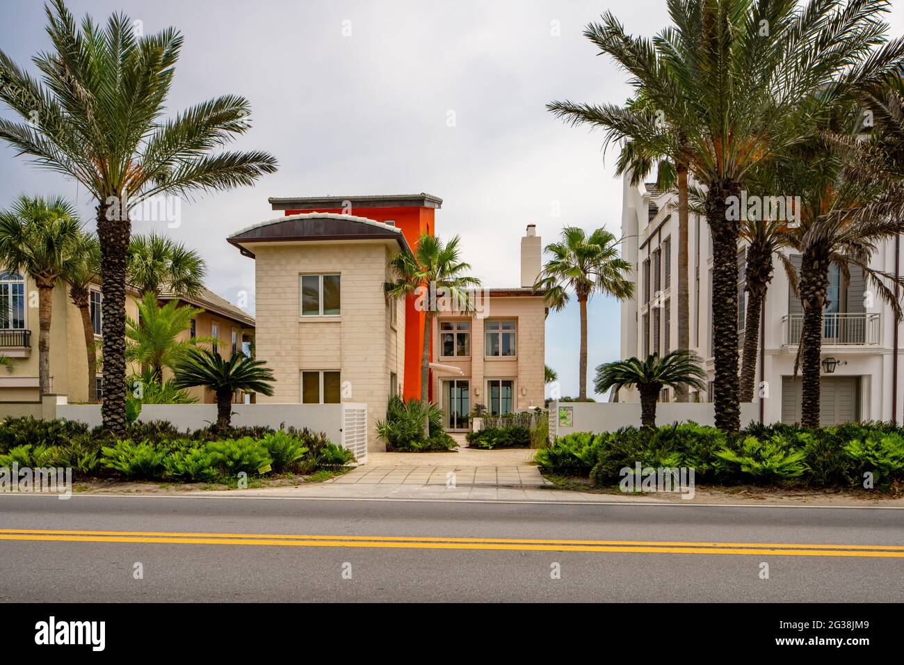 Seaside, FL, USA - June 12, 2021: Seaside Florida real estate used for ...