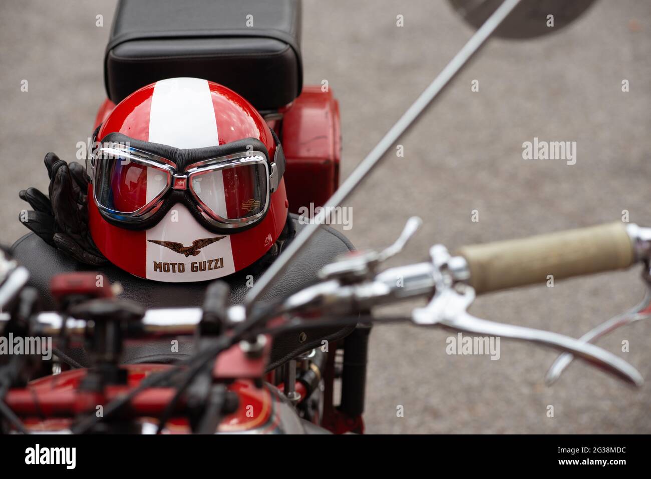 Moto guzzi motorcycle emblem hi-res stock photography and images - Alamy
