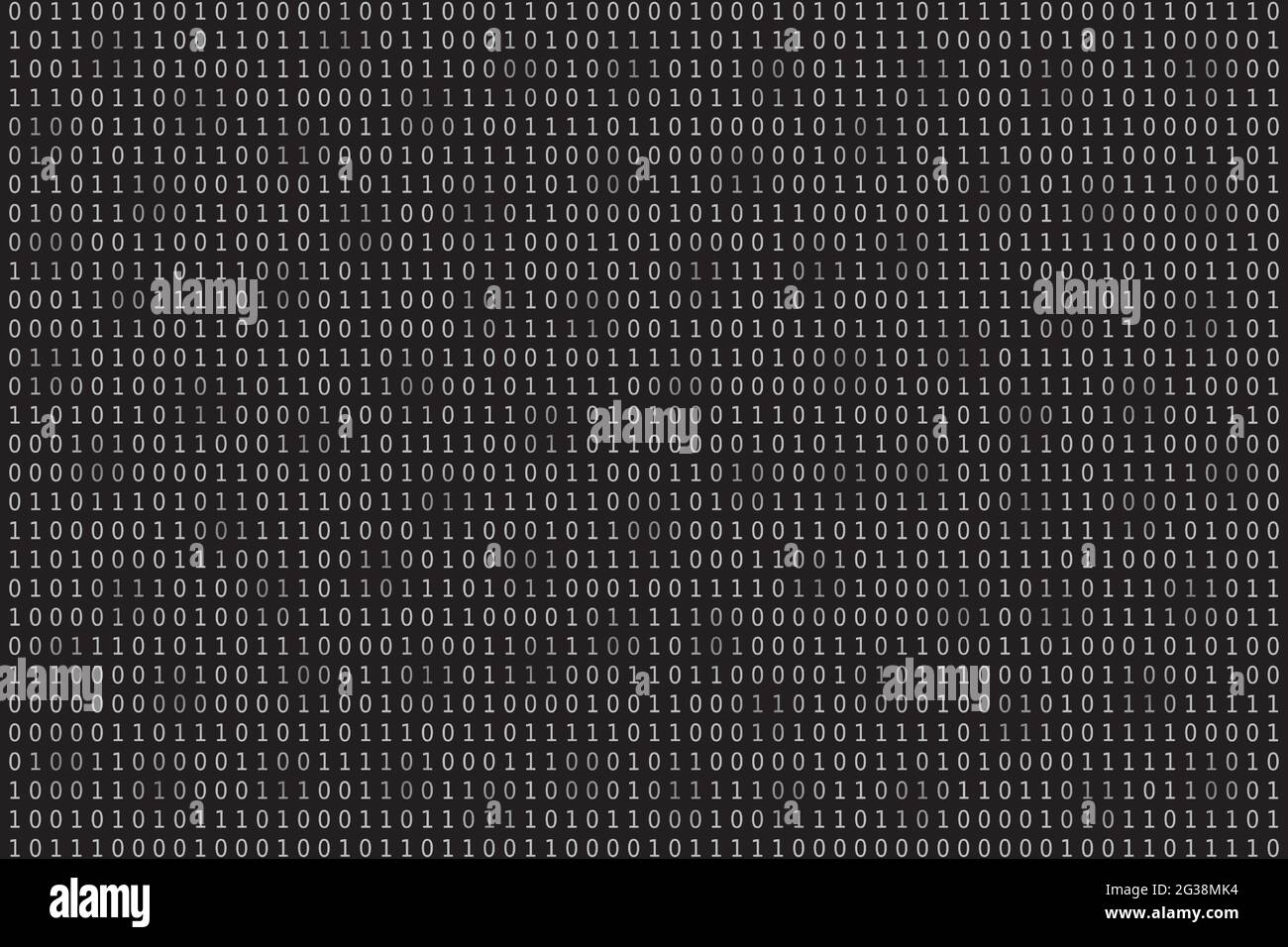 Program Datum Background Programming Binary Coding Matrix Vector Illustration Stock Vector