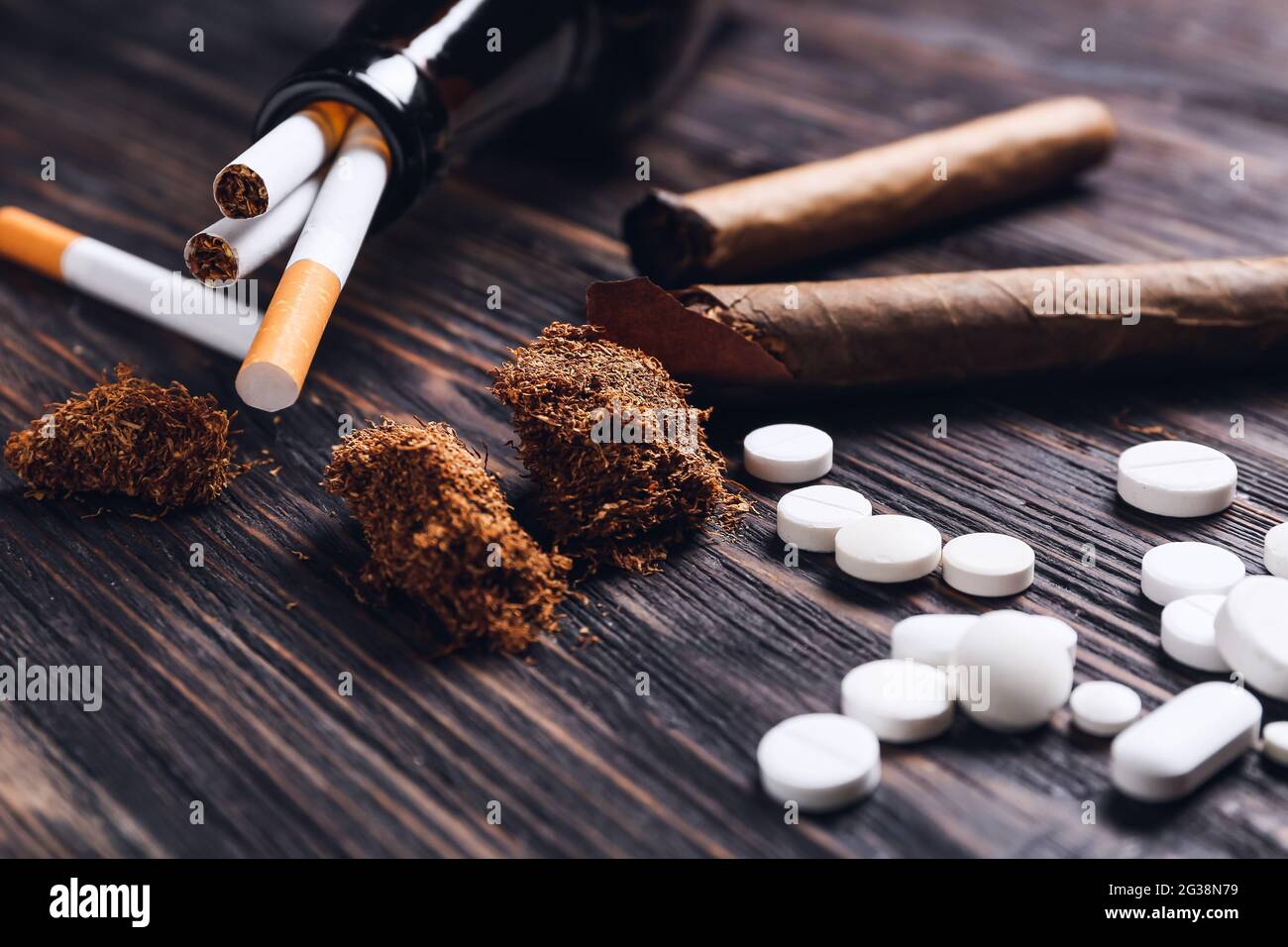 Medications cigarettes hi-res stock photography and images - Alamy
