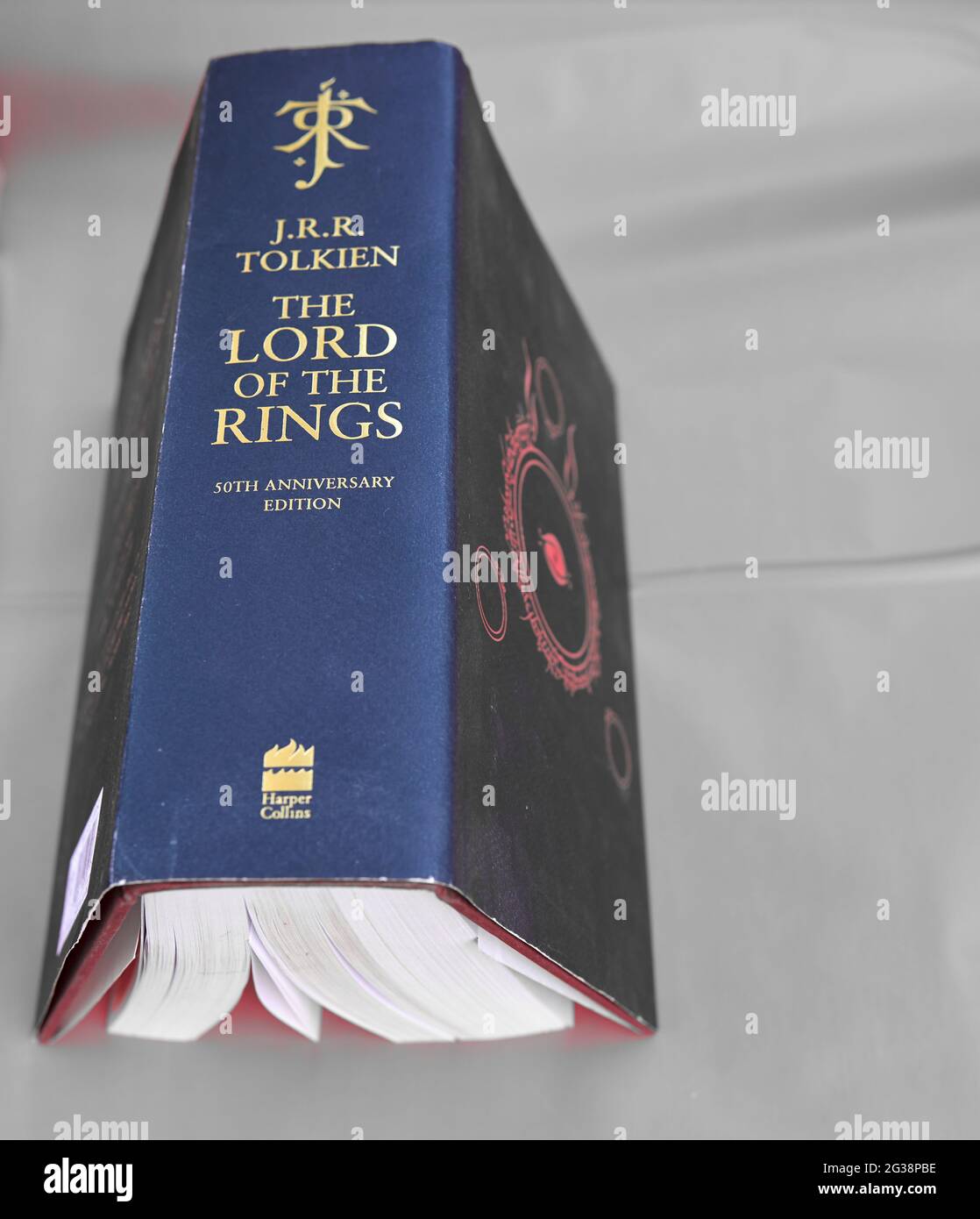 The Book of The Lord of the Rings in black binding with a monogram of ...