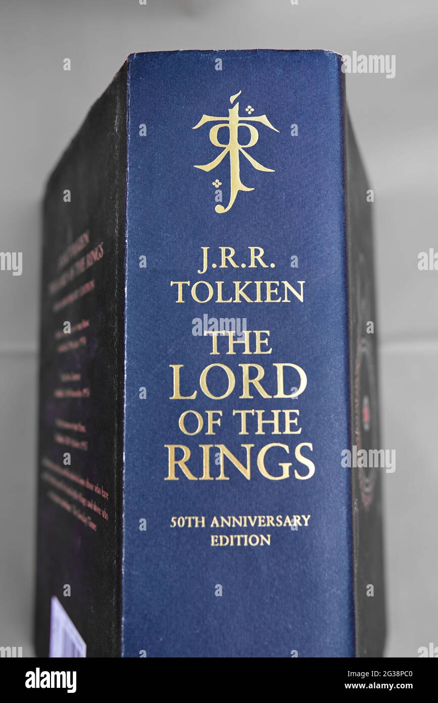 The Book of The Lord of the Rings in black binding with a monogram of ...