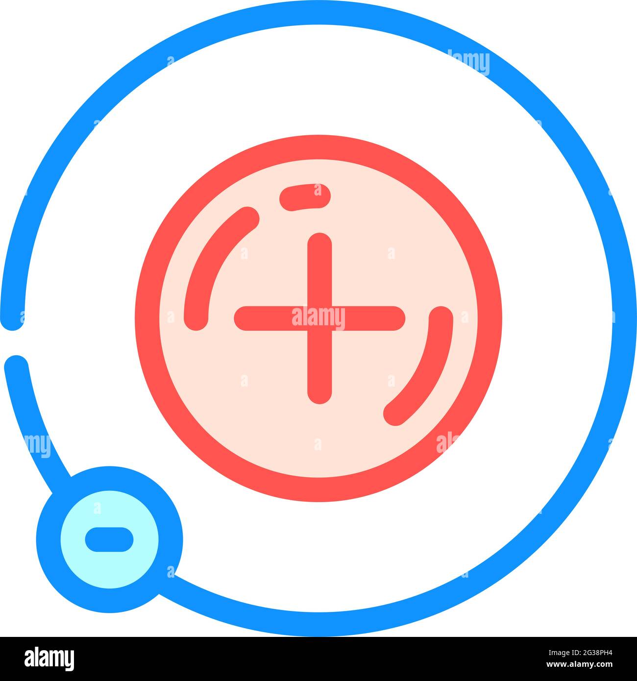 atom hydrogen color icon vector illustration Stock Vector Image & Art ...