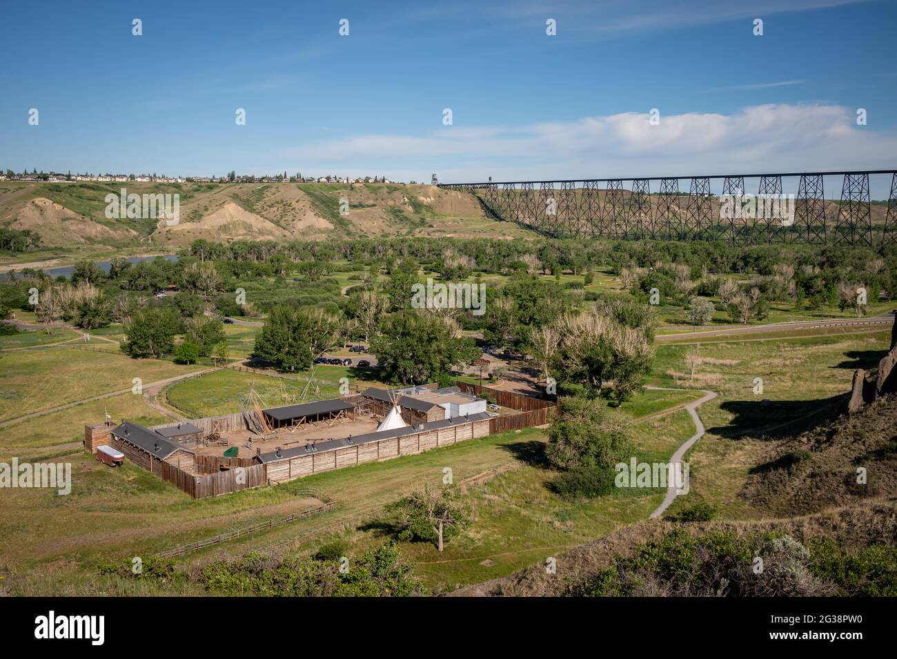 Lethbridge high level rail bridge hi-res stock photography and images ...