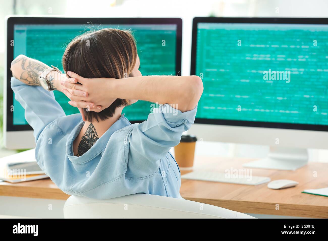 Programmer relax hi-res stock photography and images - Alamy