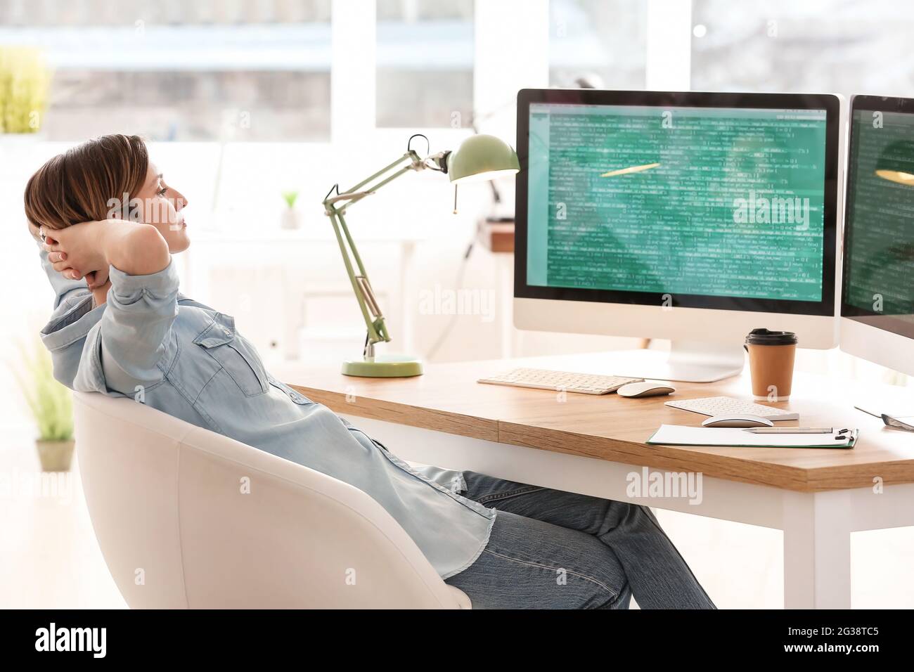 Programmer relax hi-res stock photography and images - Alamy