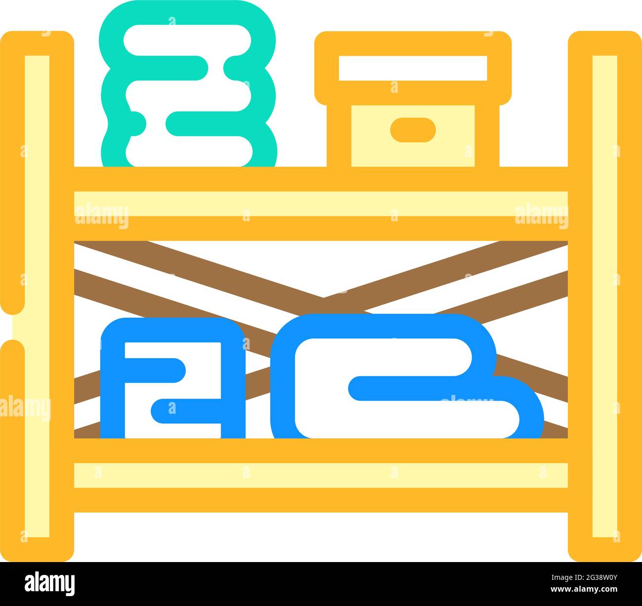 storaging design shelves color icon vector illustration Stock Vector ...