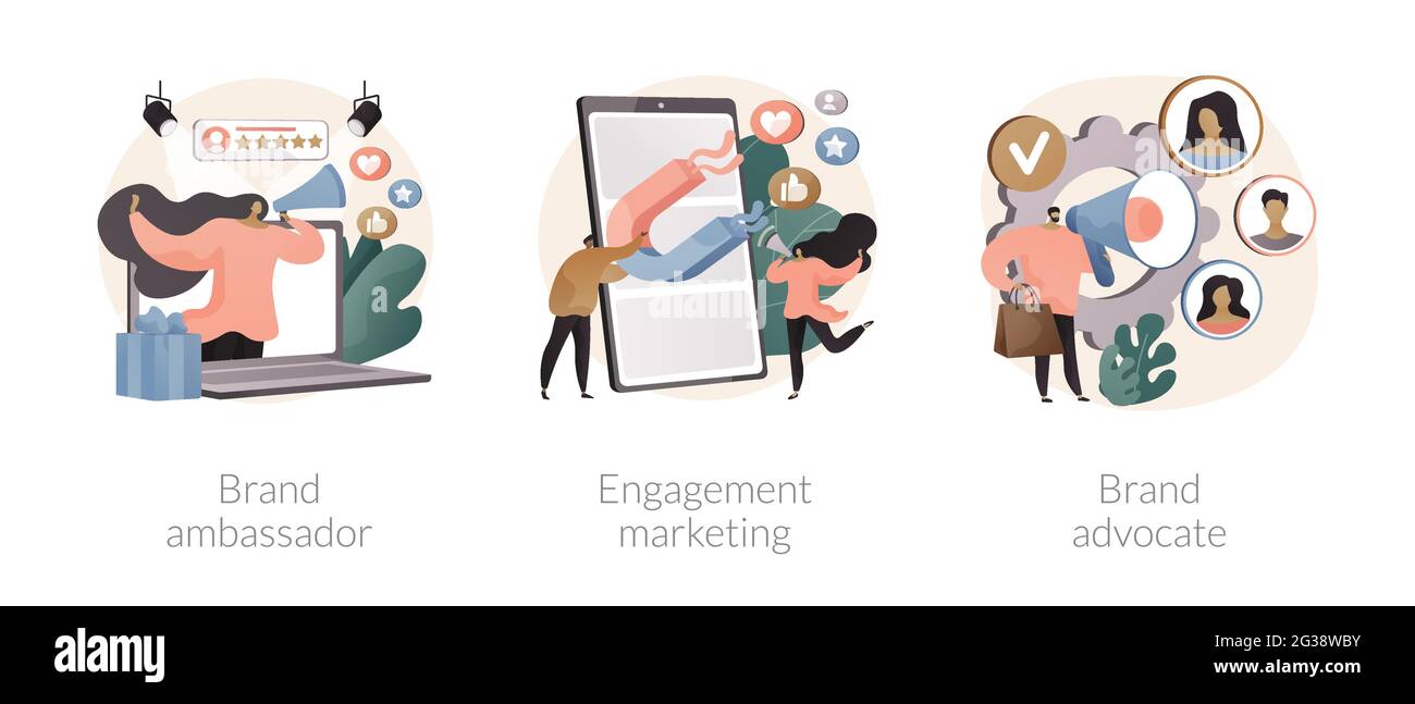 Internet marketing abstract concept vector illustrations Stock Vector ...