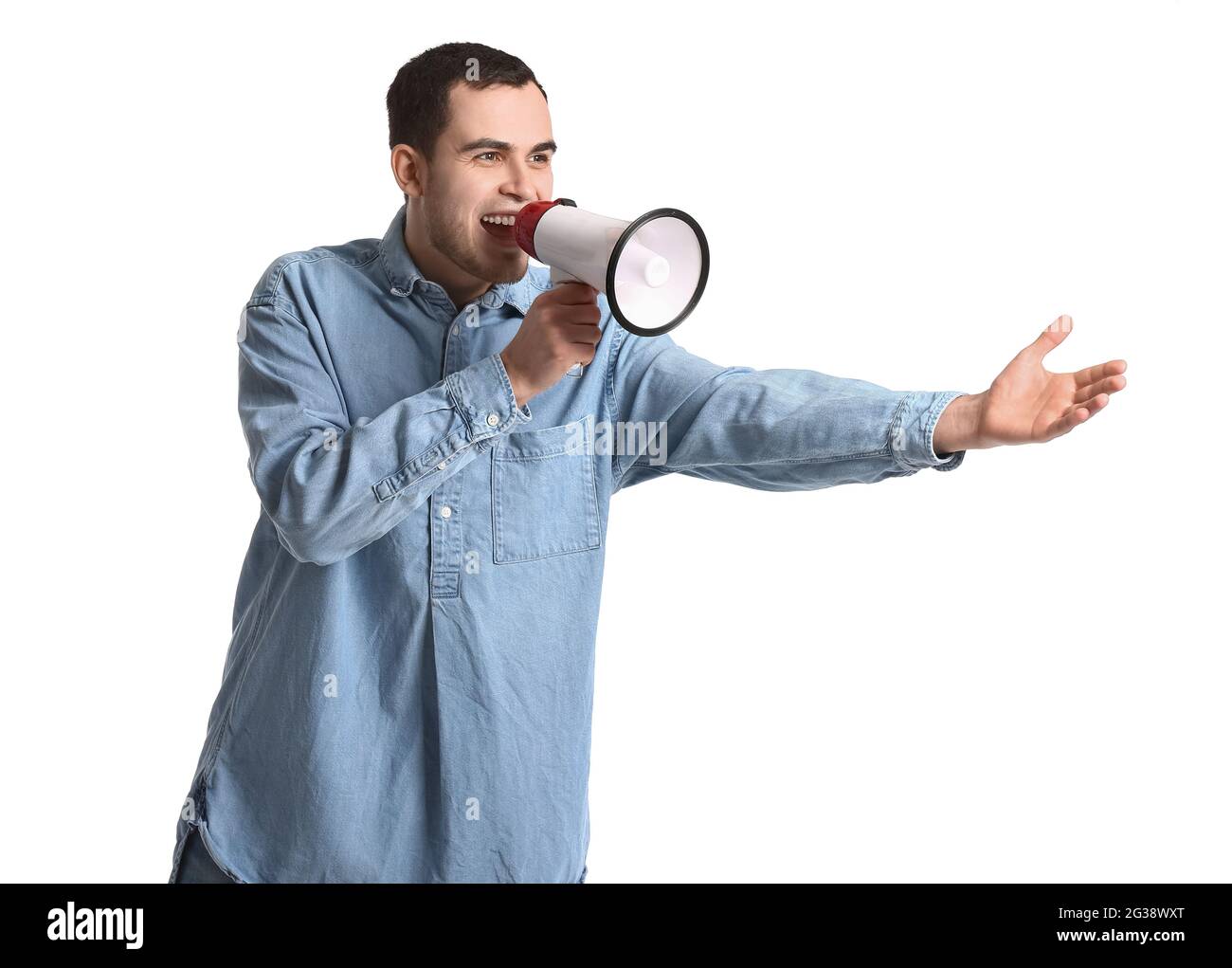 Man public talking not african Cut Out Stock Images & Pictures - Alamy