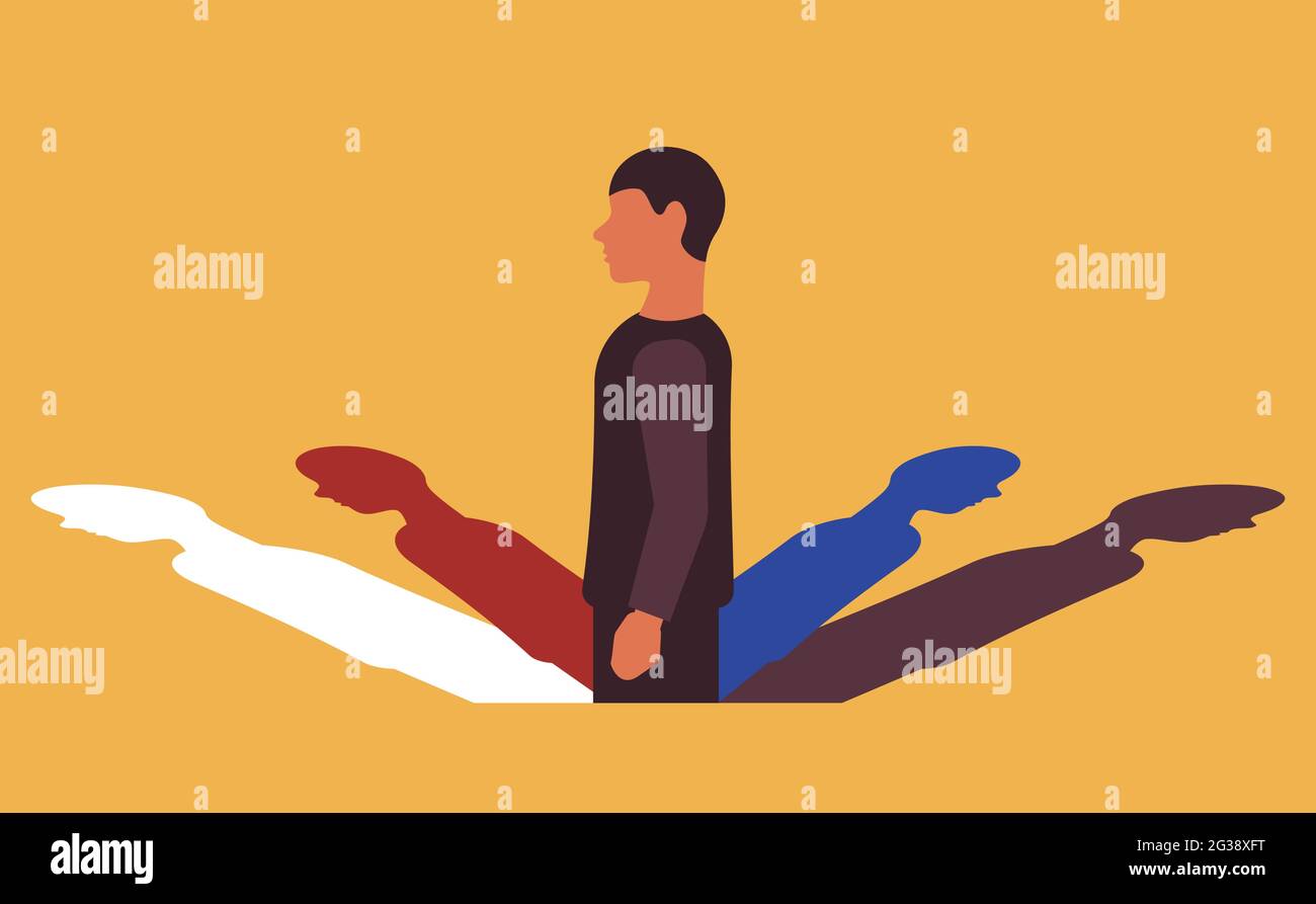 Body mind dissociation Stock Vector Images - Alamy