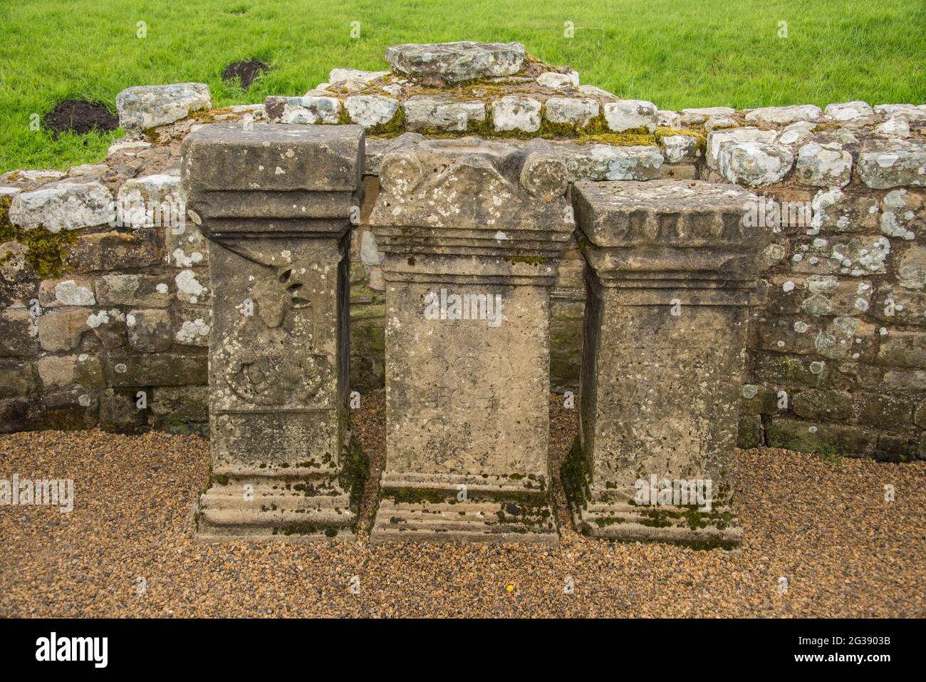 Hadrians wall temple of mithras hi-res stock photography and images - Alamy