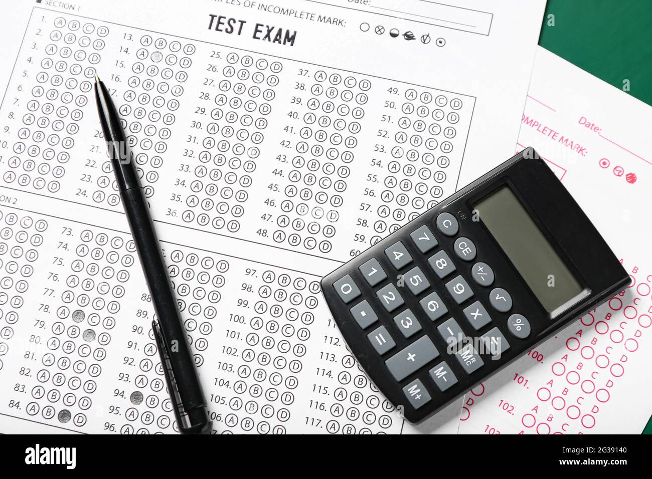 Education exams calculator hi-res stock photography and images - Alamy
