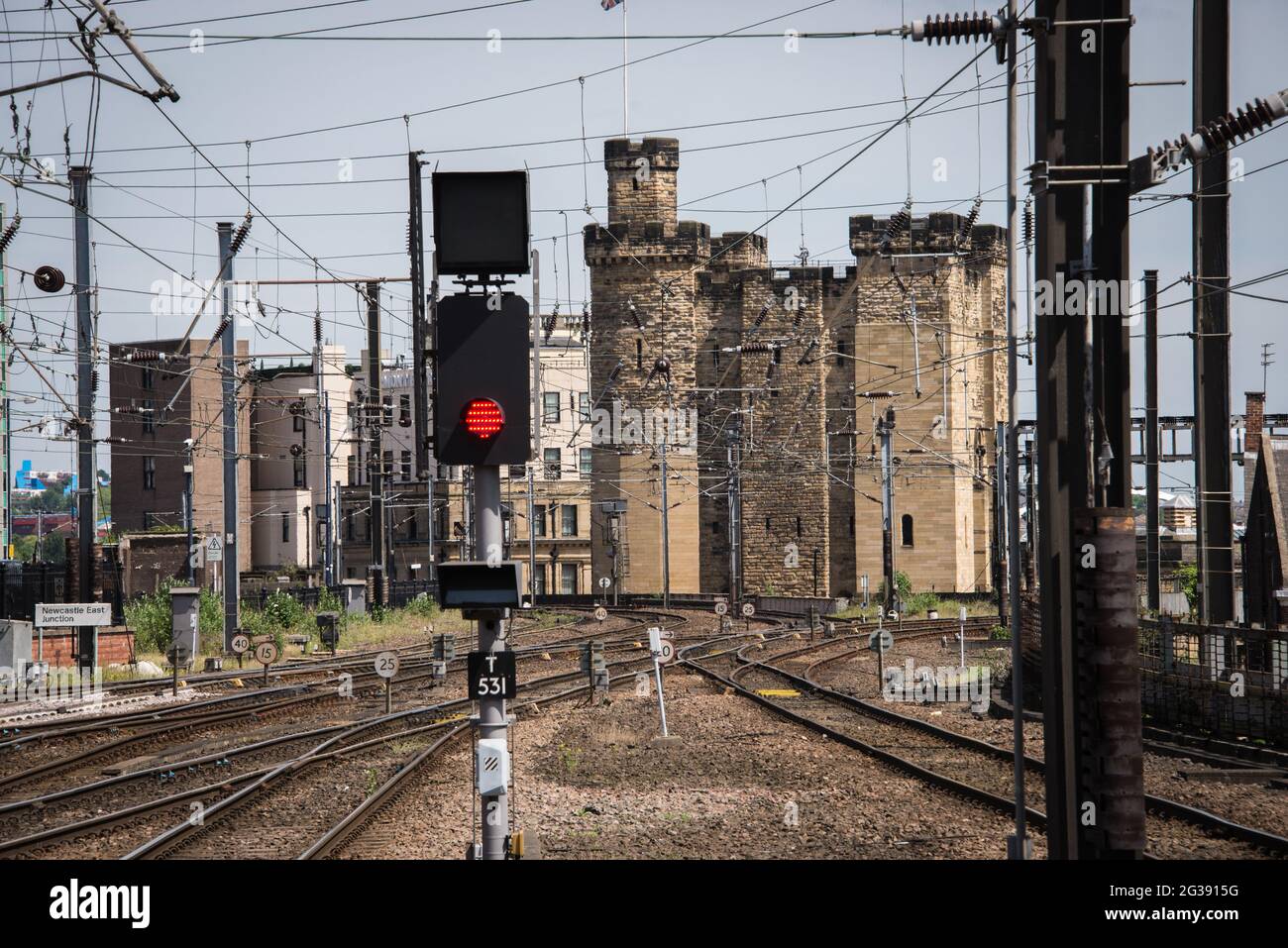 Overrun by modern times: The medieval castle of Newcastle is trapped ...