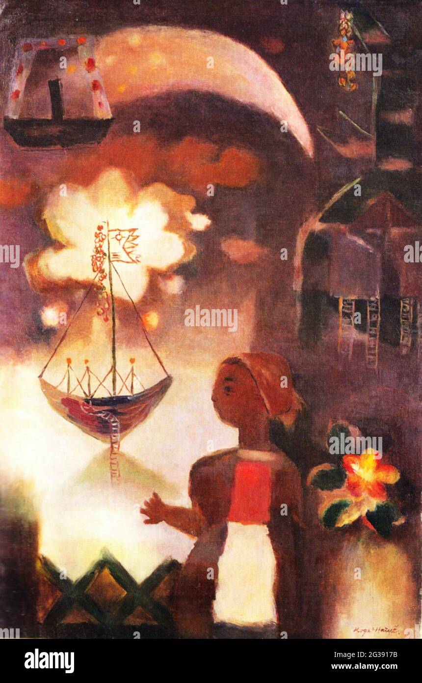 Harue Koga artwork entitled Fireworks - 1927 Stock Photo - Alamy