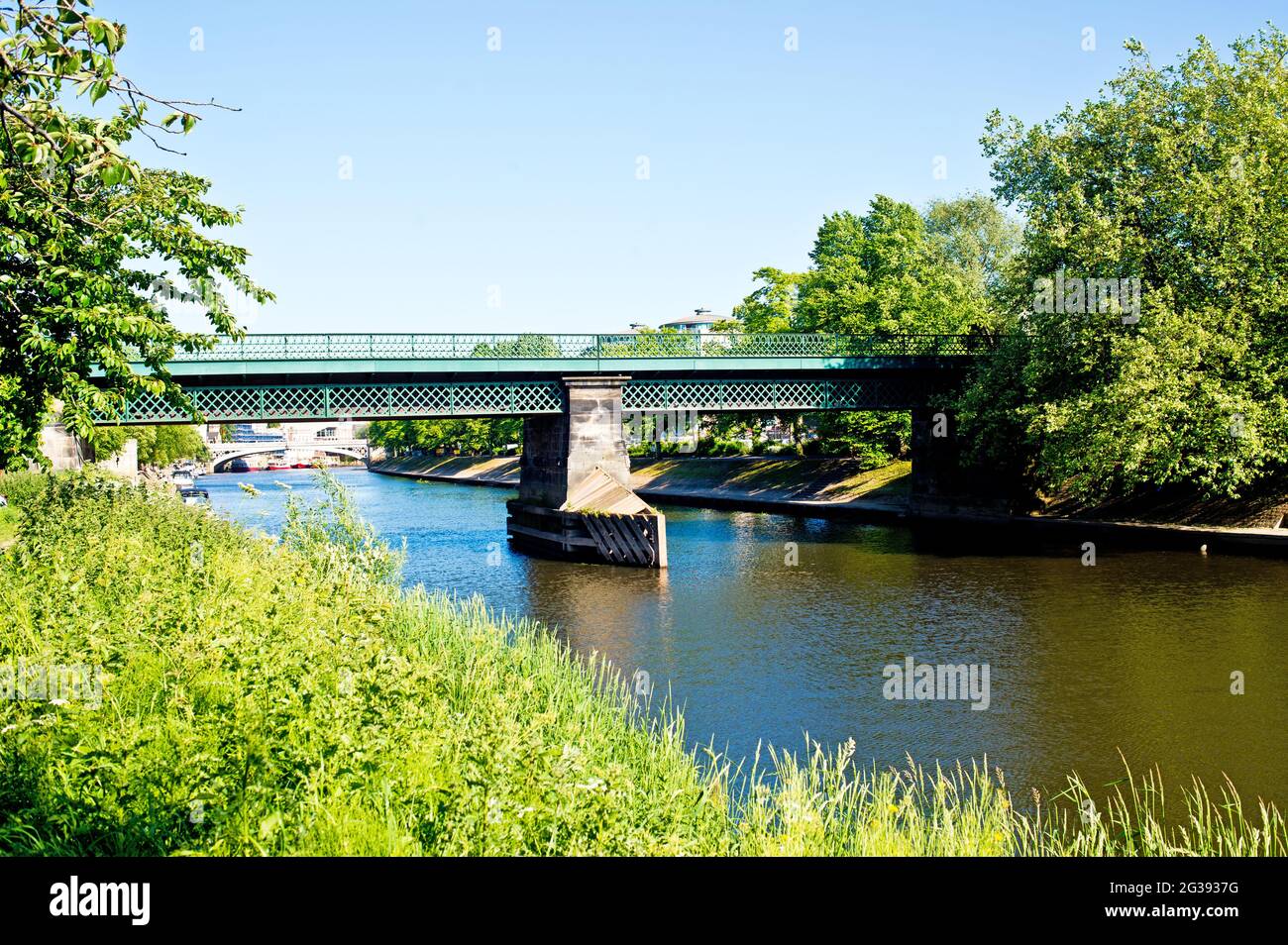 Scarborough Railway Bridge over the River Ouse, York, England Stock ...
