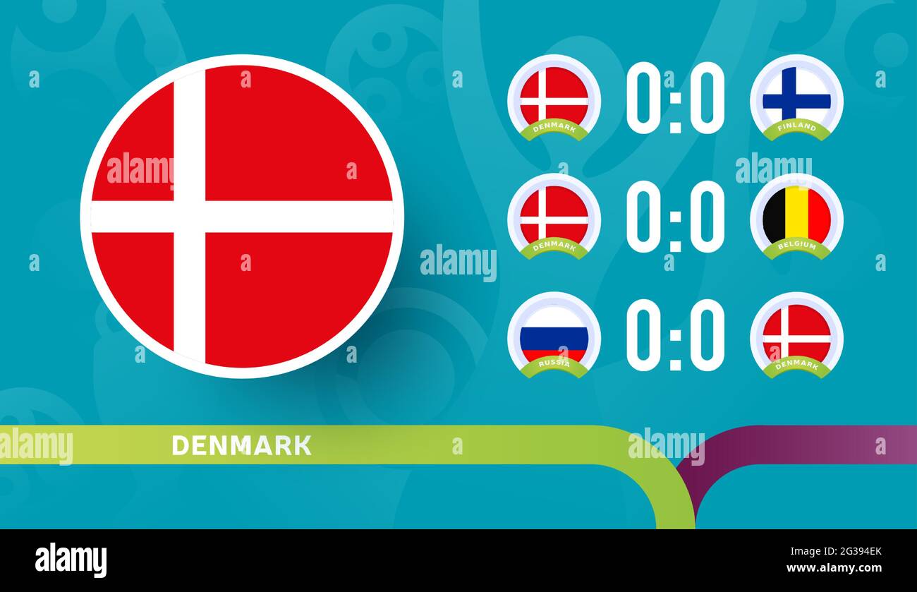 denmark national team Schedule matches in the final stage at the 2020 ...