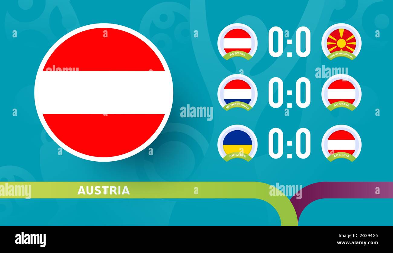 austria national team Schedule matches in the final stage at the 2020 ...