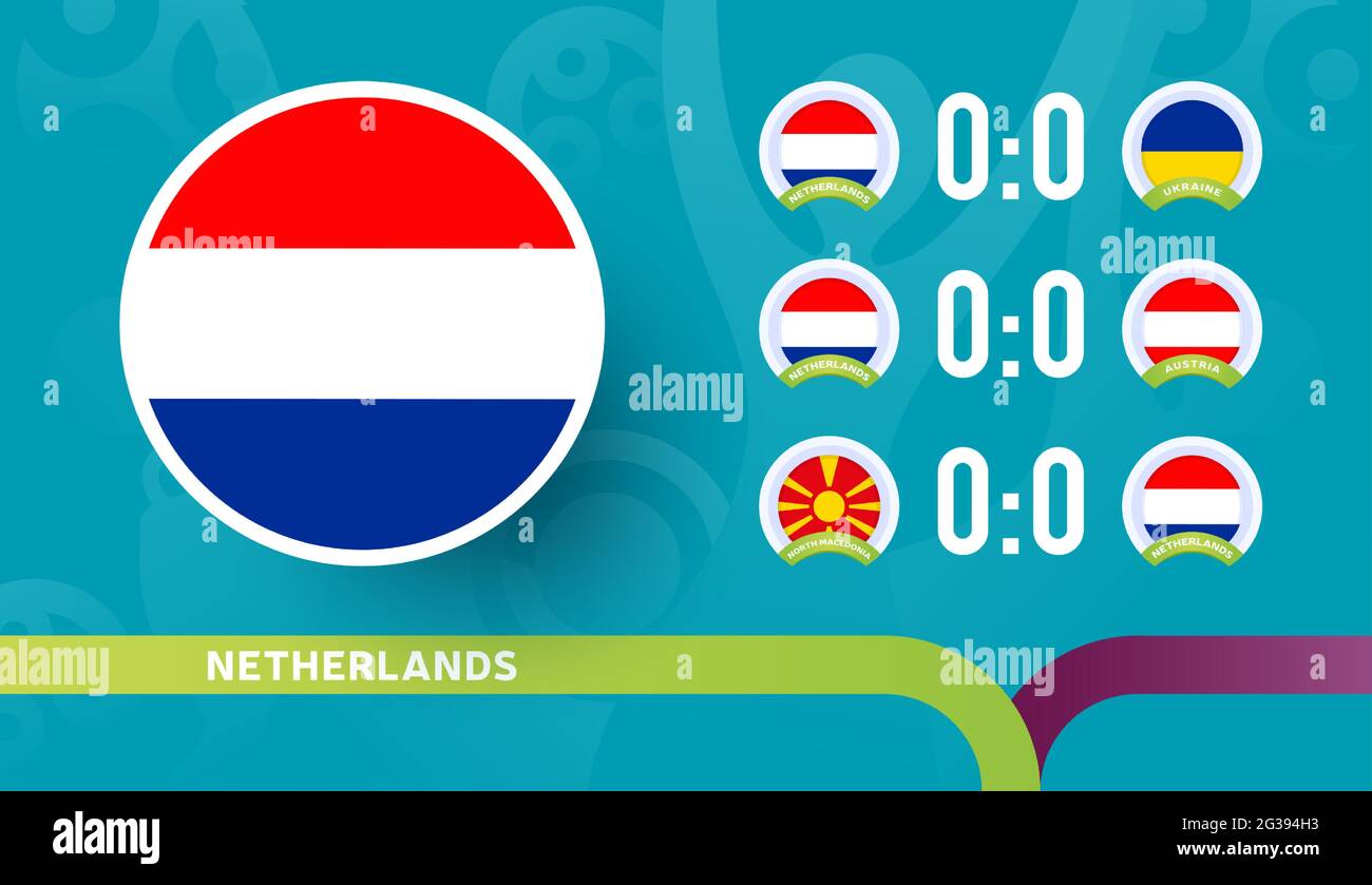 netherlands national team Schedule matches in the final stage at the ...