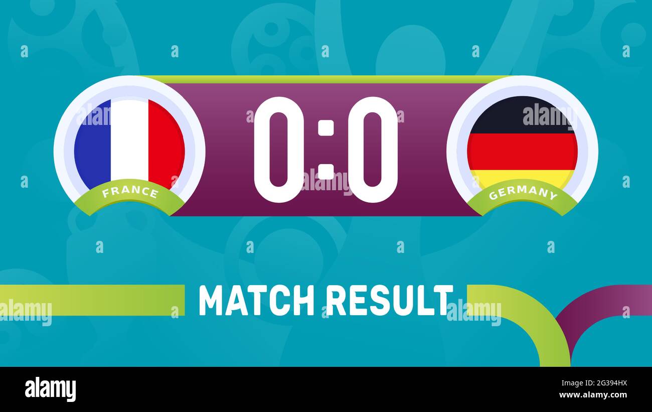 france germany match result, European Football Championship 2020 vector ...