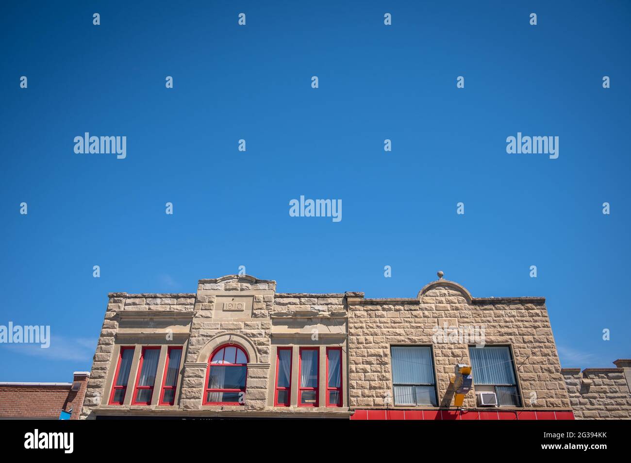 Fort MacLeod, Alberta - June 13, 2021: Historic building's in the heart ...