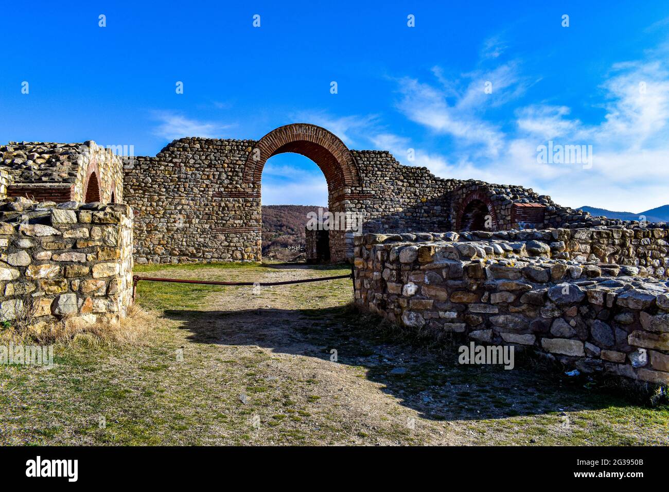 Old big pot in ancient city Bargala Macedonia Stock Photo - Alamy