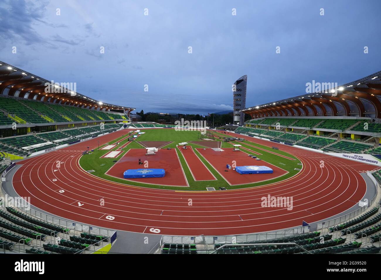 A general view of Hayward Field on the campus of the University of ...