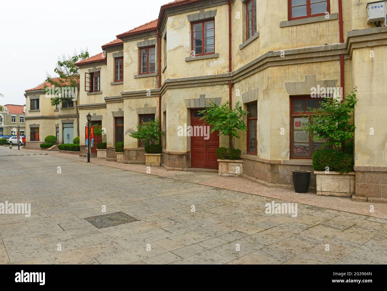 Restored colonial era houses in Yantai, Shandong, China Stock Photo - Alamy