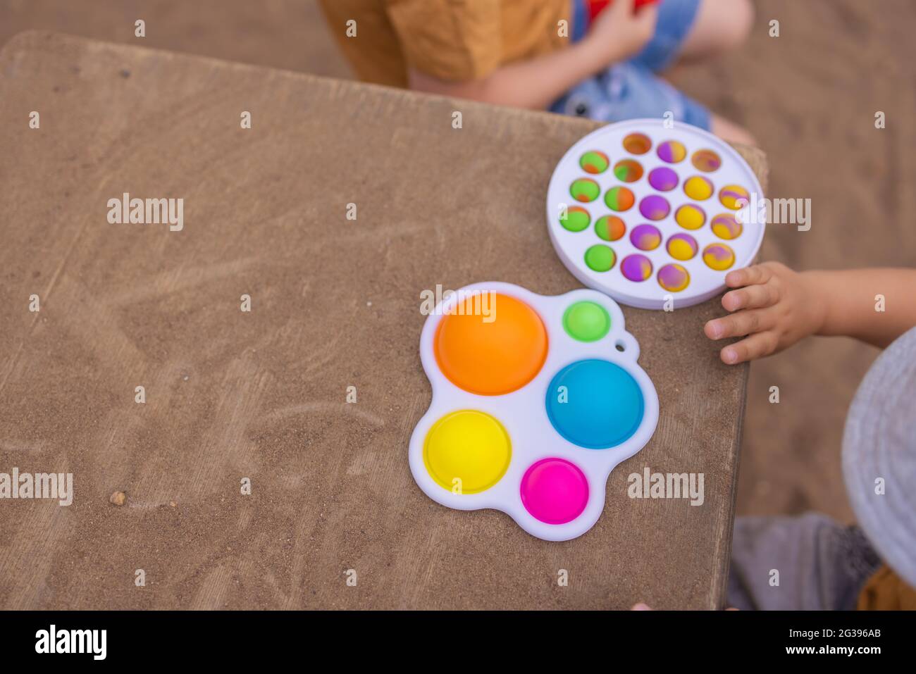 colorful trendy antistress sensory toy fidget push pop it and simple ...