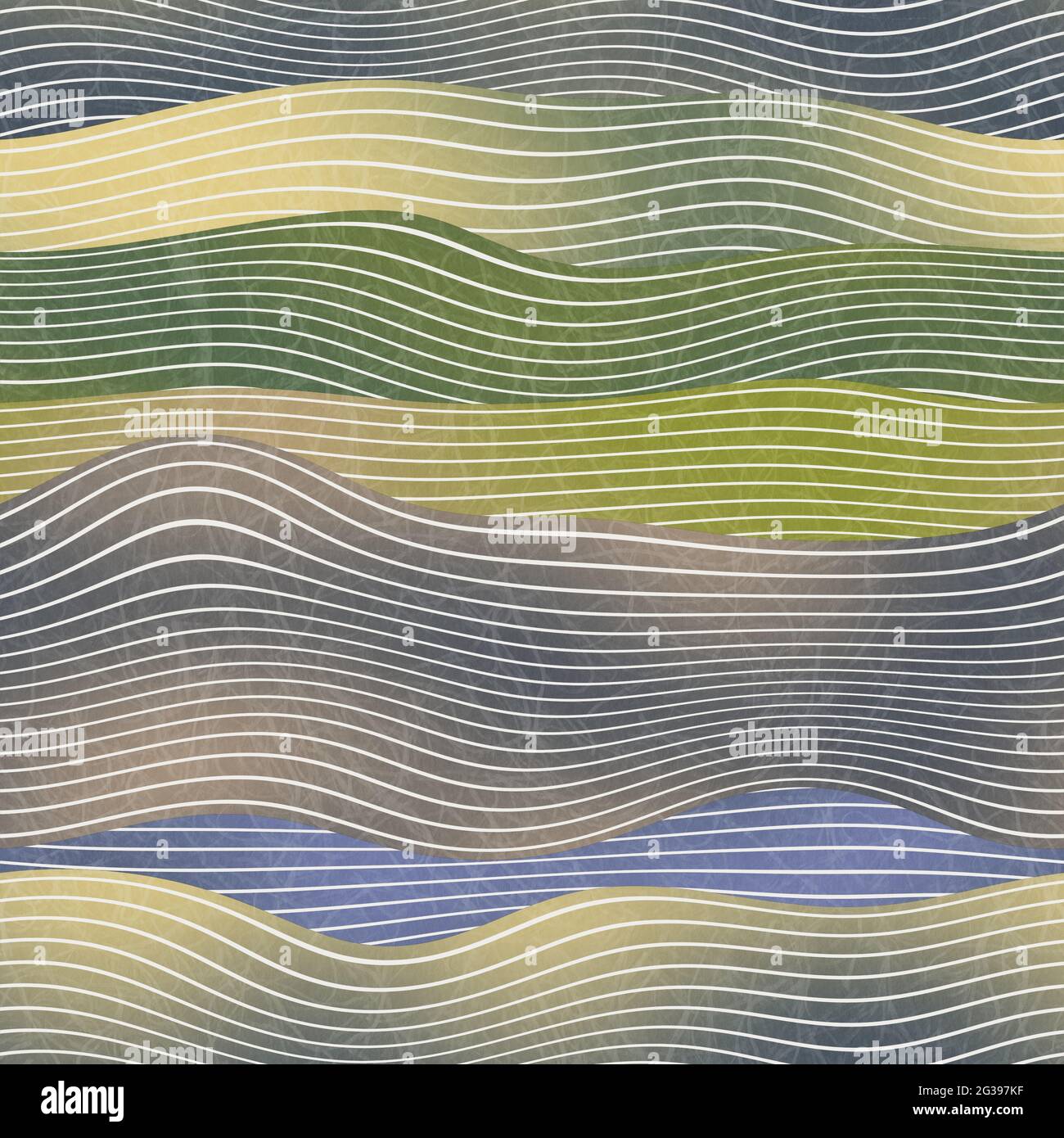 Seamless natural landscape hill pattern for print Stock Photo - Alamy