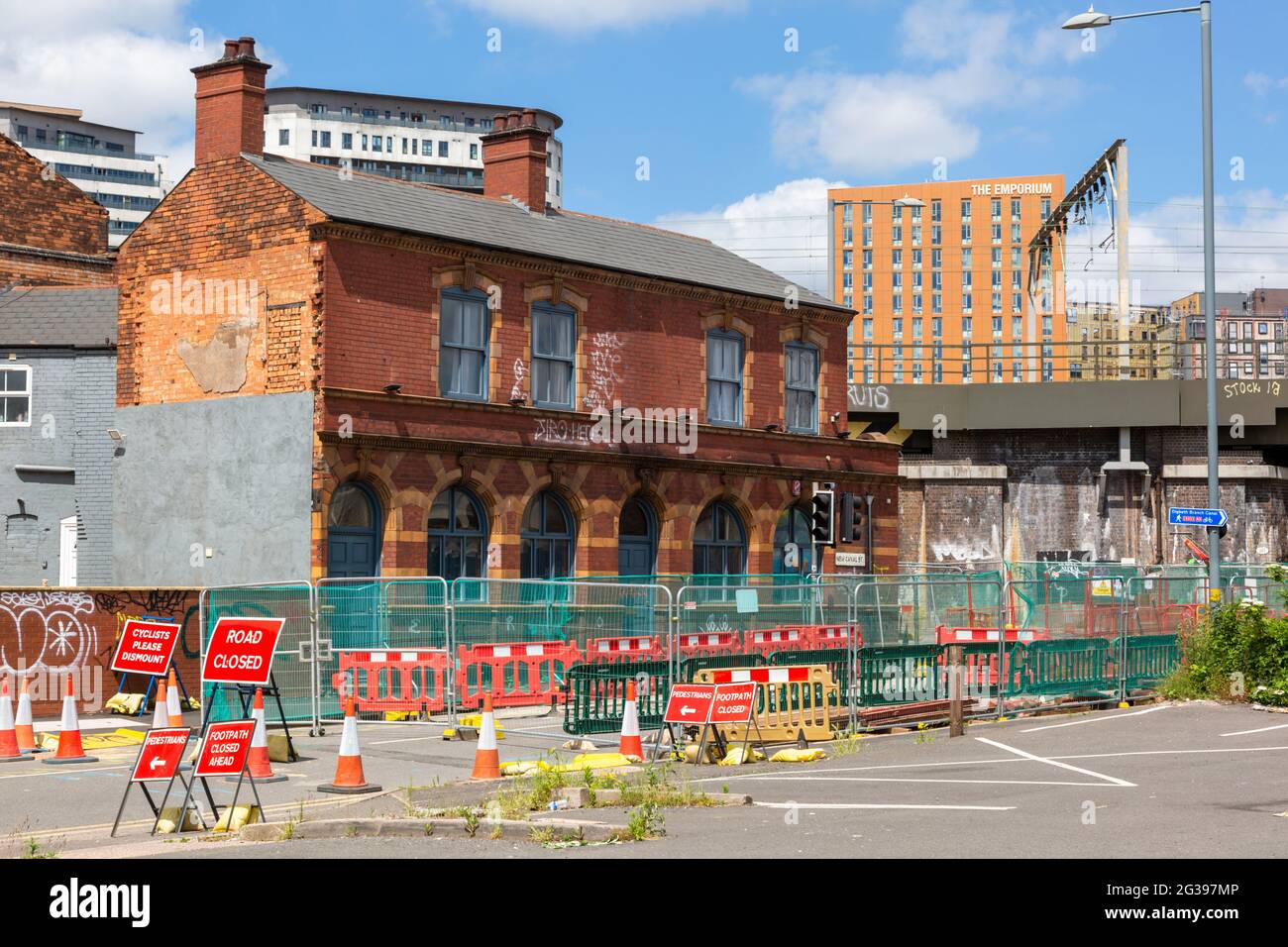 Construction and development work in progress, summer 2021, for the HS2 ...