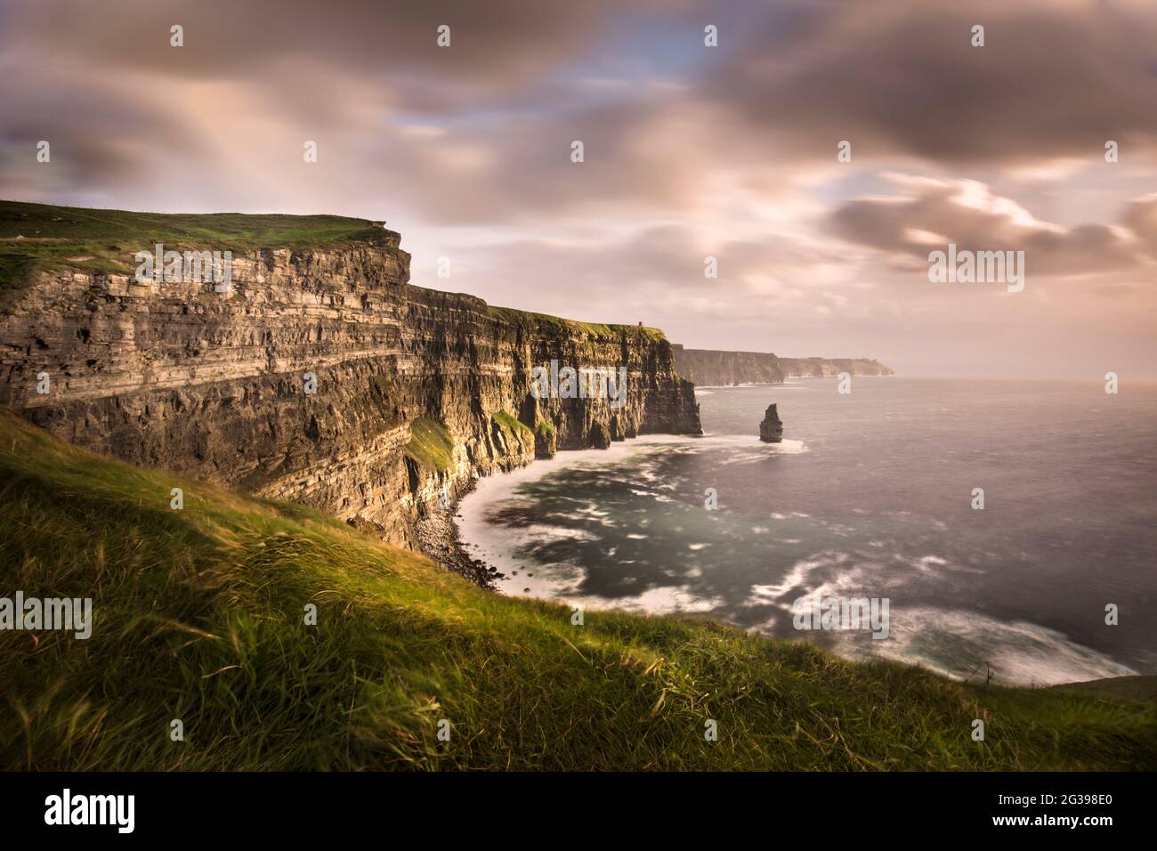 Cliffs of Moher at sunset, Ireland Stock Photo - Alamy
